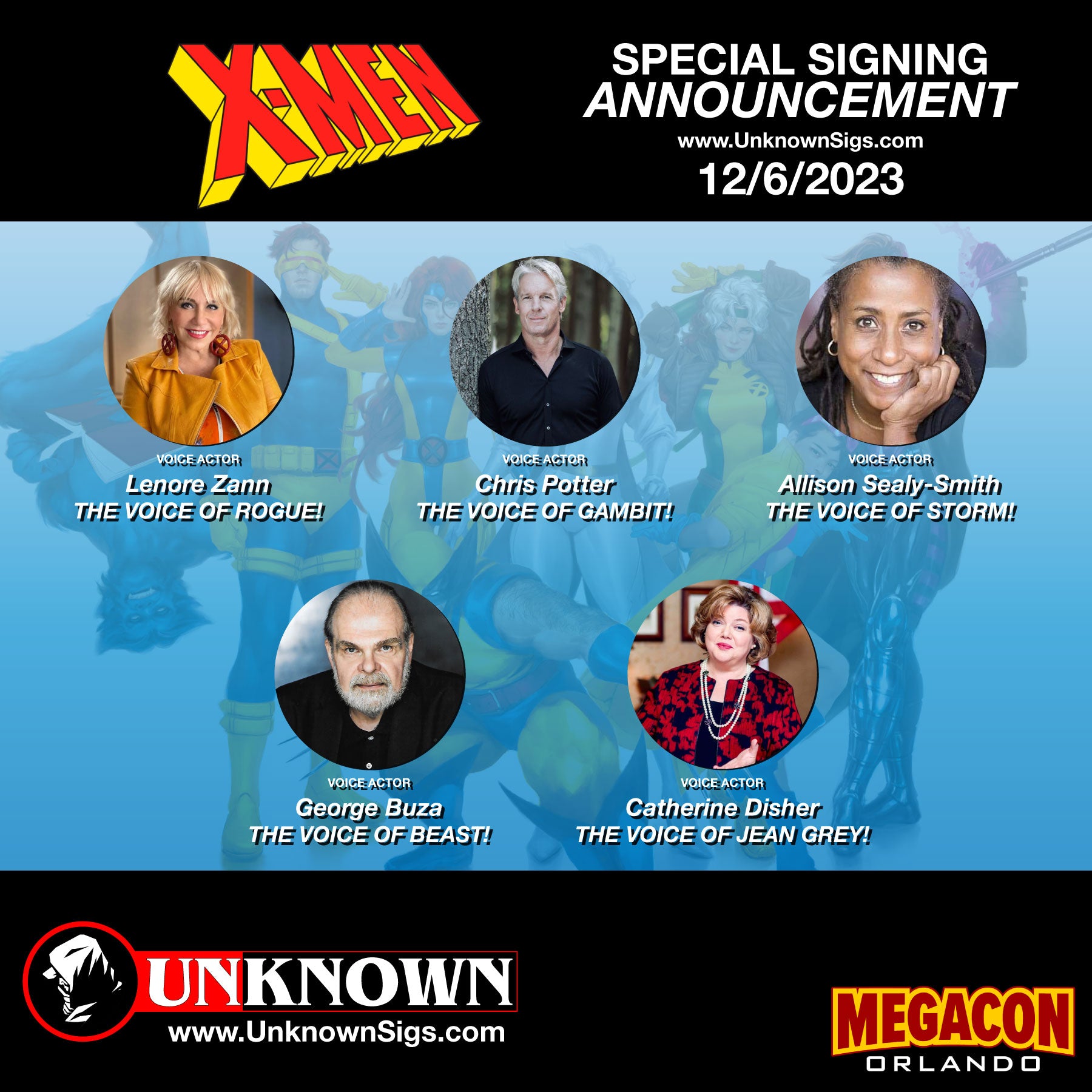 X-MEN CAST – Unknown Comics