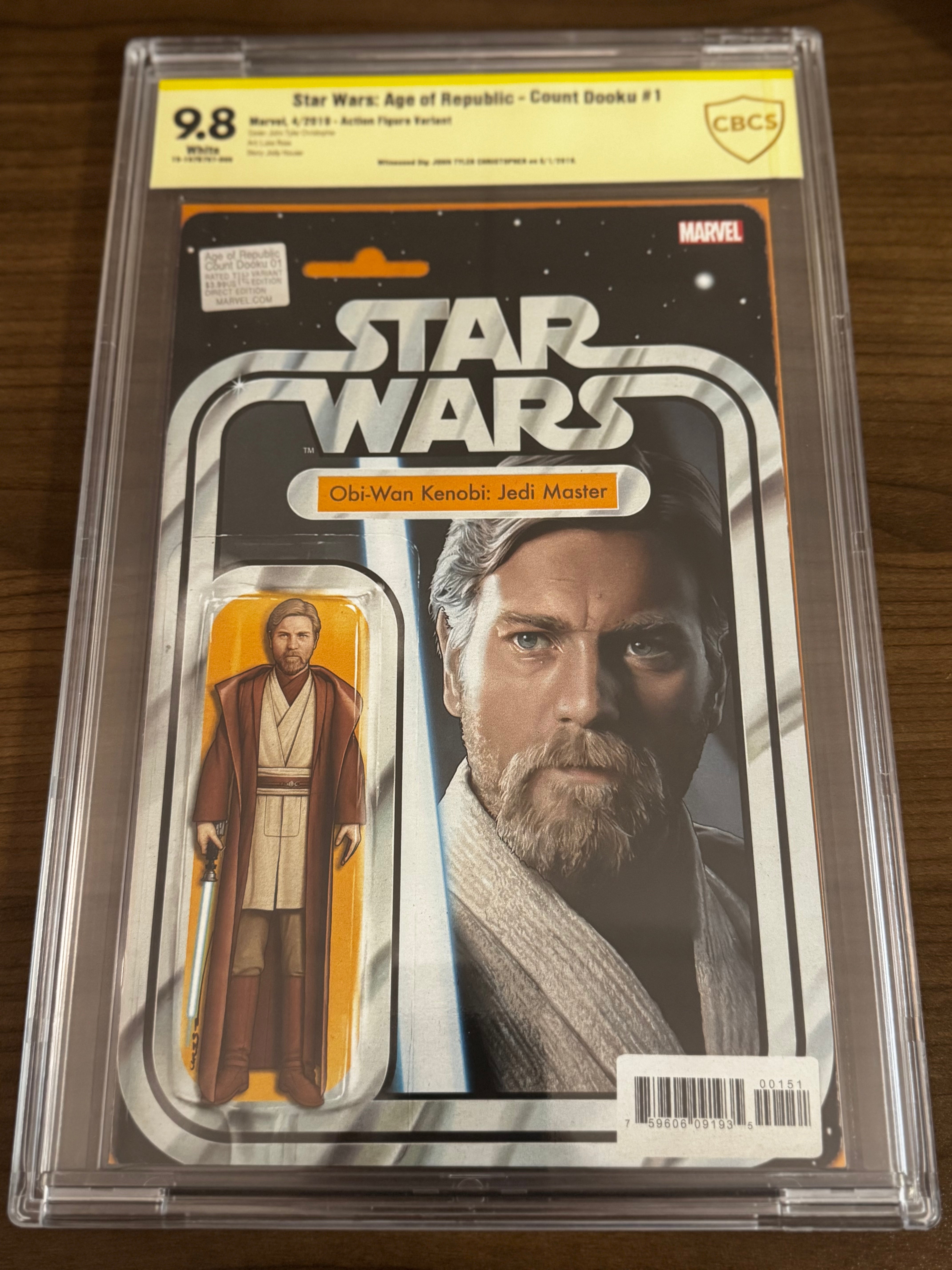 Star Wars Dooku #1 [SIGNED JTC] Act Fig Var CGC 9.8 Yellow [IN STOCK ...