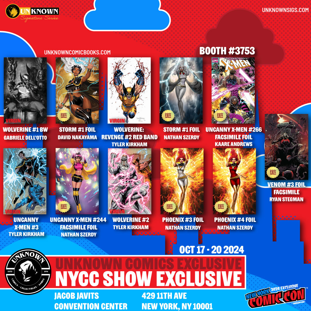 NYCC 2024 UNKNOWN COMIC BOOKS EXCLUSIVES – Unknown Comics